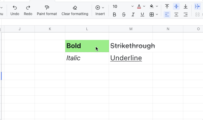Use font size, font/cell color, and paint format functions in Sheets Use font size, font/cell color, and paint format functions in Sheets